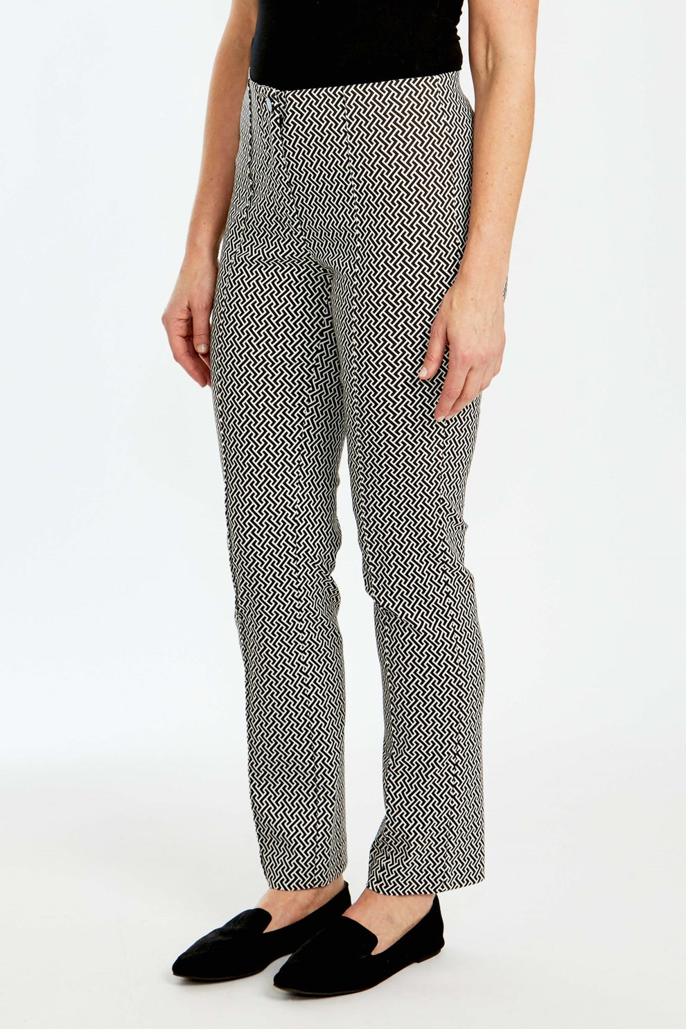 Women's Monogram Bengaline Pant in Black