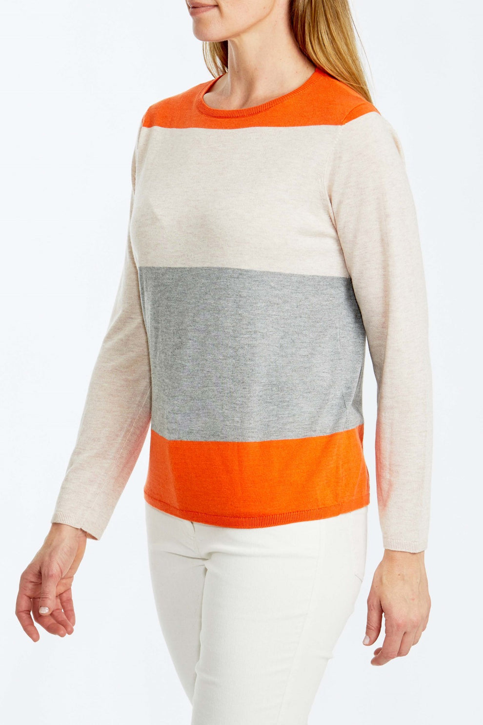 Women's Lola Pullover in Orange Combo